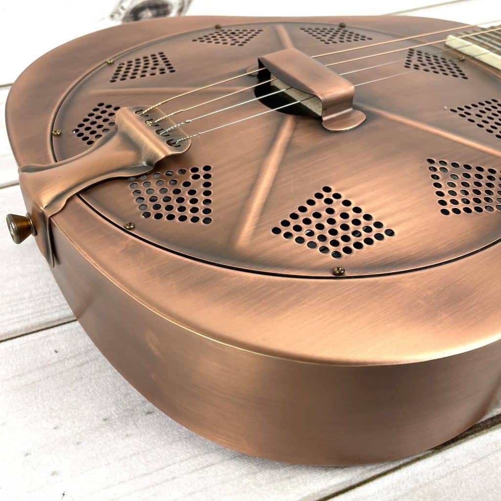 Royall Teardrop Tenor Singlecone Brass Body Resonator Burnished Brushed ...