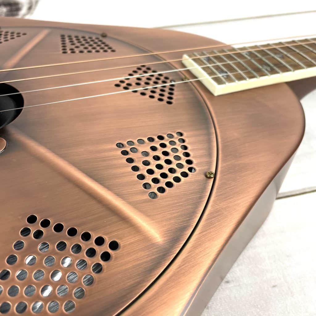 Royall Teardrop Tenor Singlecone Brass Body Resonator Burnished Brushed ...