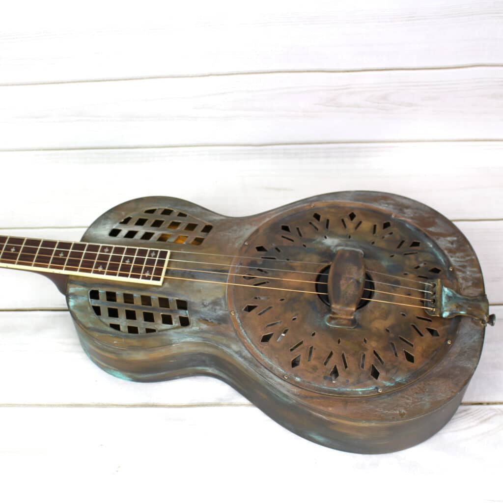 Royall Long Scale Parlor Tenor Brass Body Resonator Distressed Relic ...
