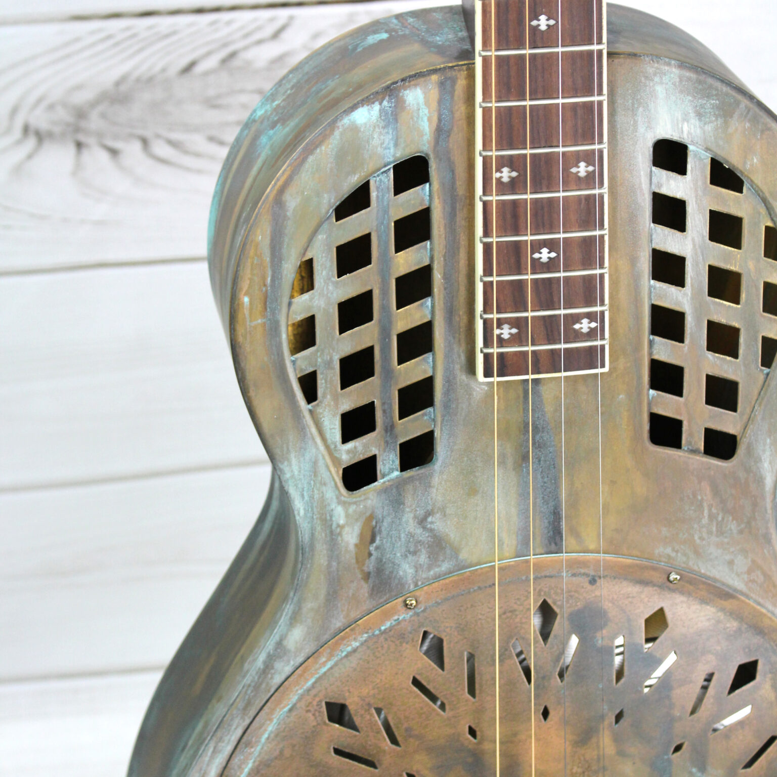 Royall Long Scale Parlor Tenor Brass Body Resonator Distressed Relic ...