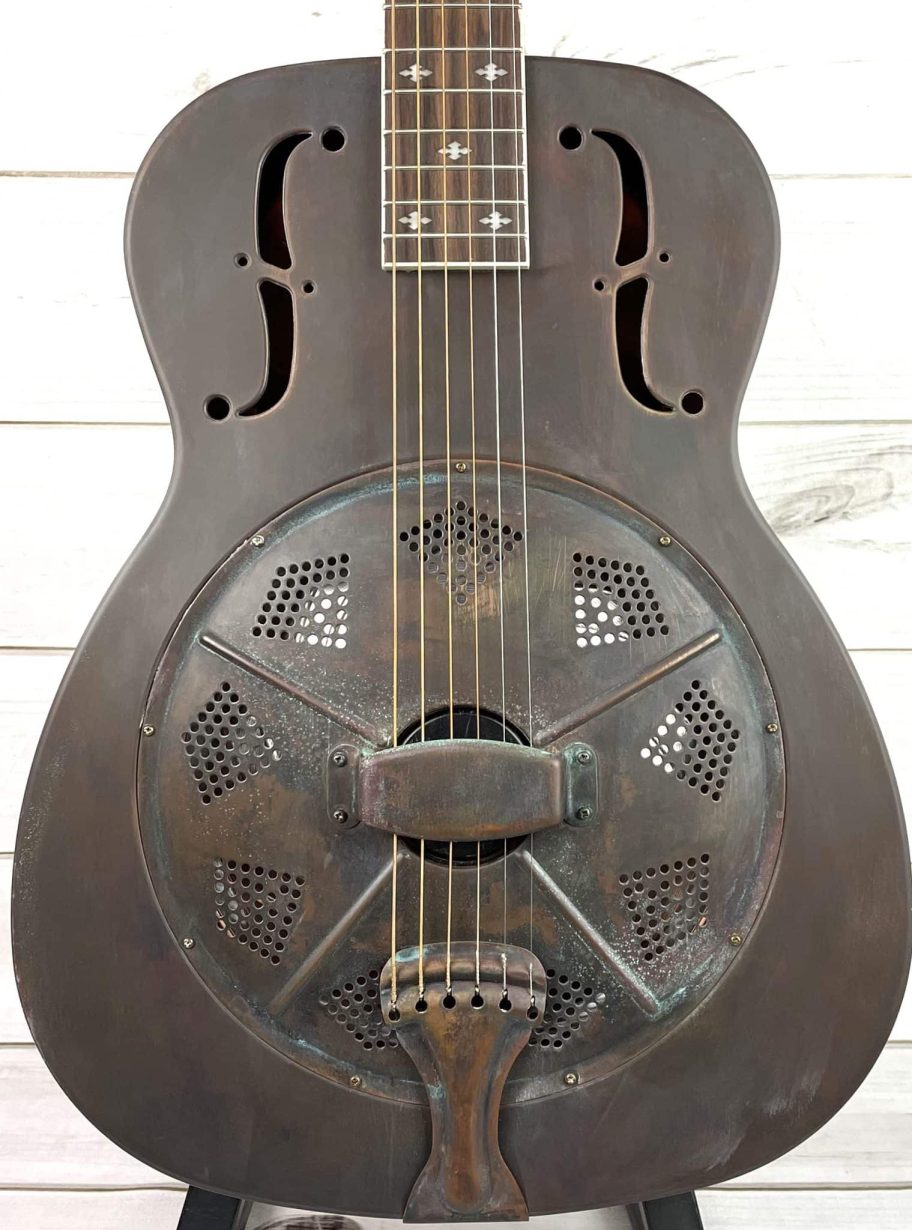 Royall FB Blues Hound Distressed Relic Copper Finish 14 Fret Single ...