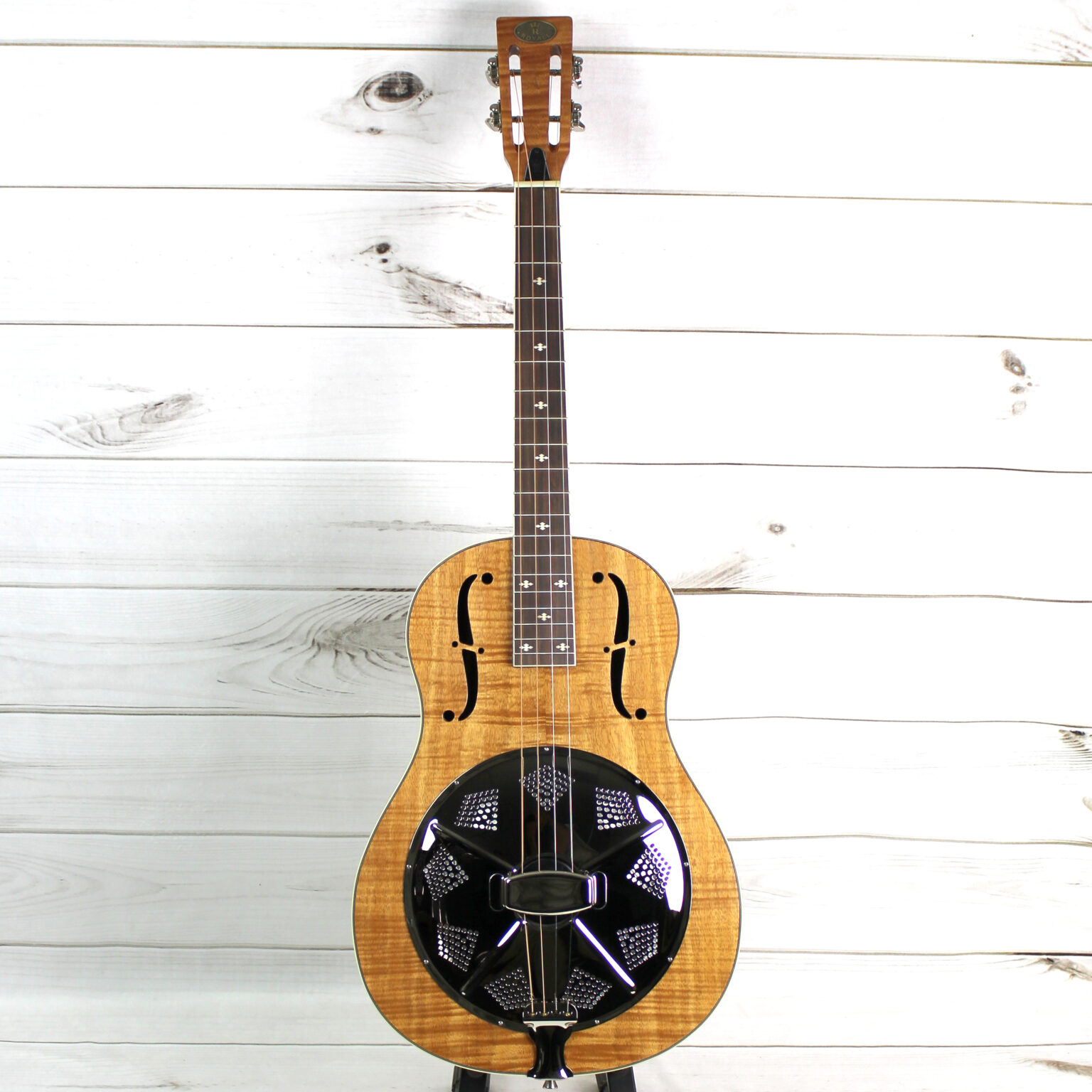 Royall '29 Triolian Style HG Flame Maple Single Cone LS Tenor Resonator ...