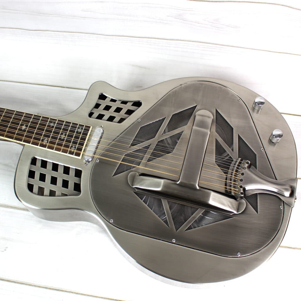 Royall Trifecta TC-12 Dark Nickel Cutaway 12 String Tricone Resonator ...