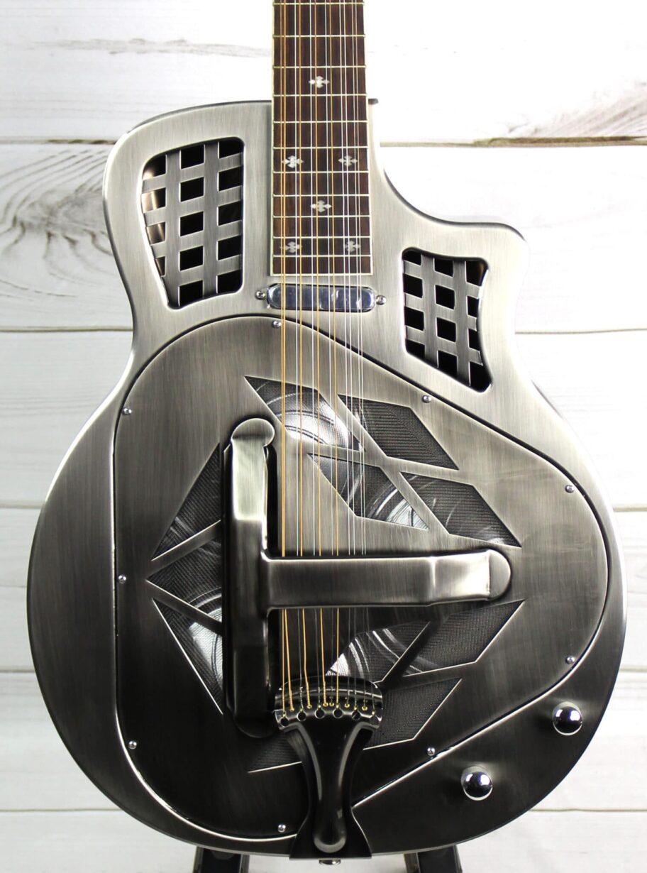 Royall Trifecta TC-12 Dark Nickel Cutaway 12 String Tricone Resonator ...