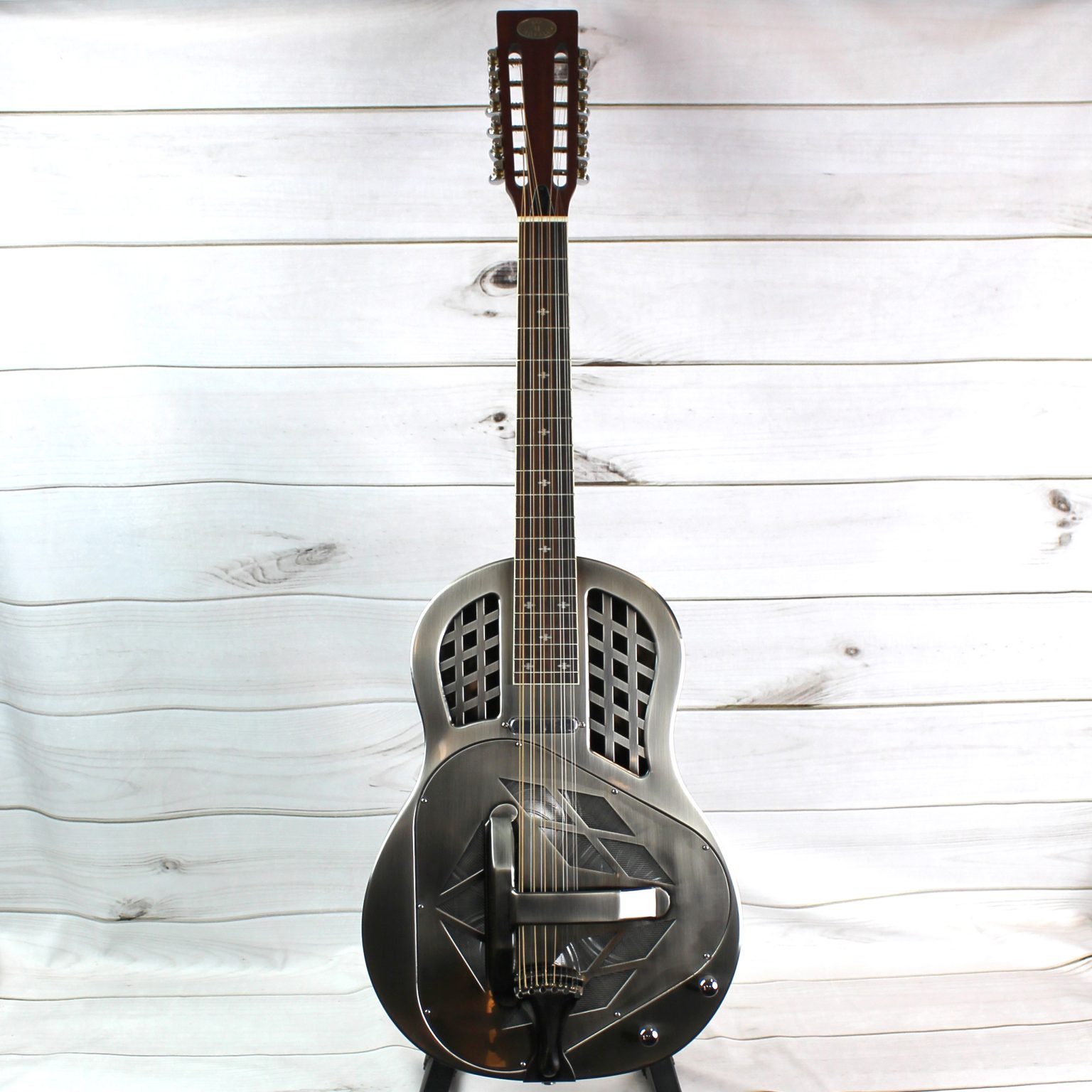 Royall Trifecta Dark Brushed Nickel 12 String Tricone Resonator With ...