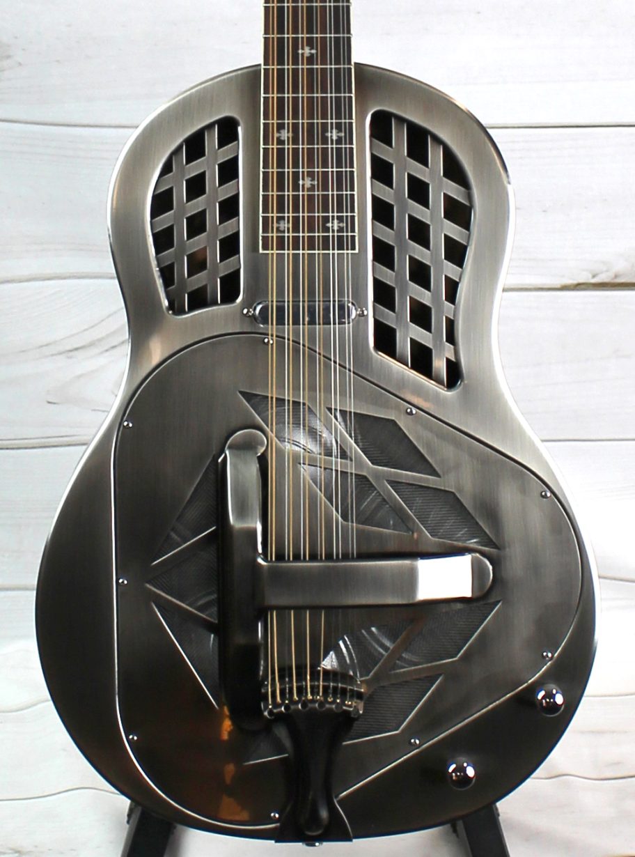 Royall Trifecta Dark Brushed Nickel 12 String Tricone Resonator With ...