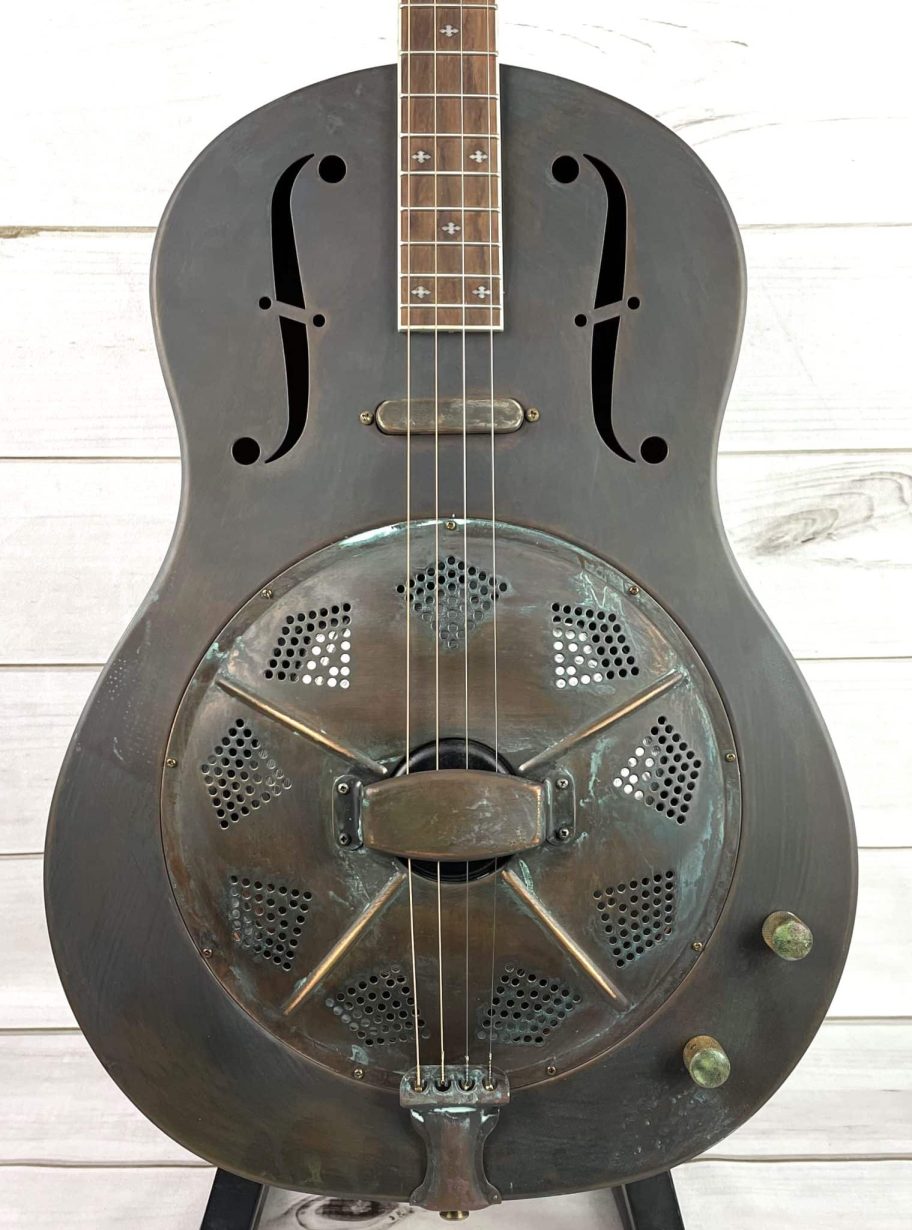 Royall Long Scale Tenor Resonator Distressed Relic Copper Finish Brass ...
