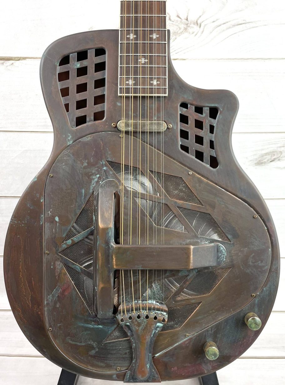 Royall Trifecta TC-14 Distressed Copper Finish Cutaway 12 String ...