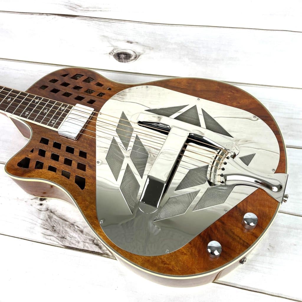 Royall Resonators Koa Tricone Lefthanded Cutaway Resonator With Wide ...