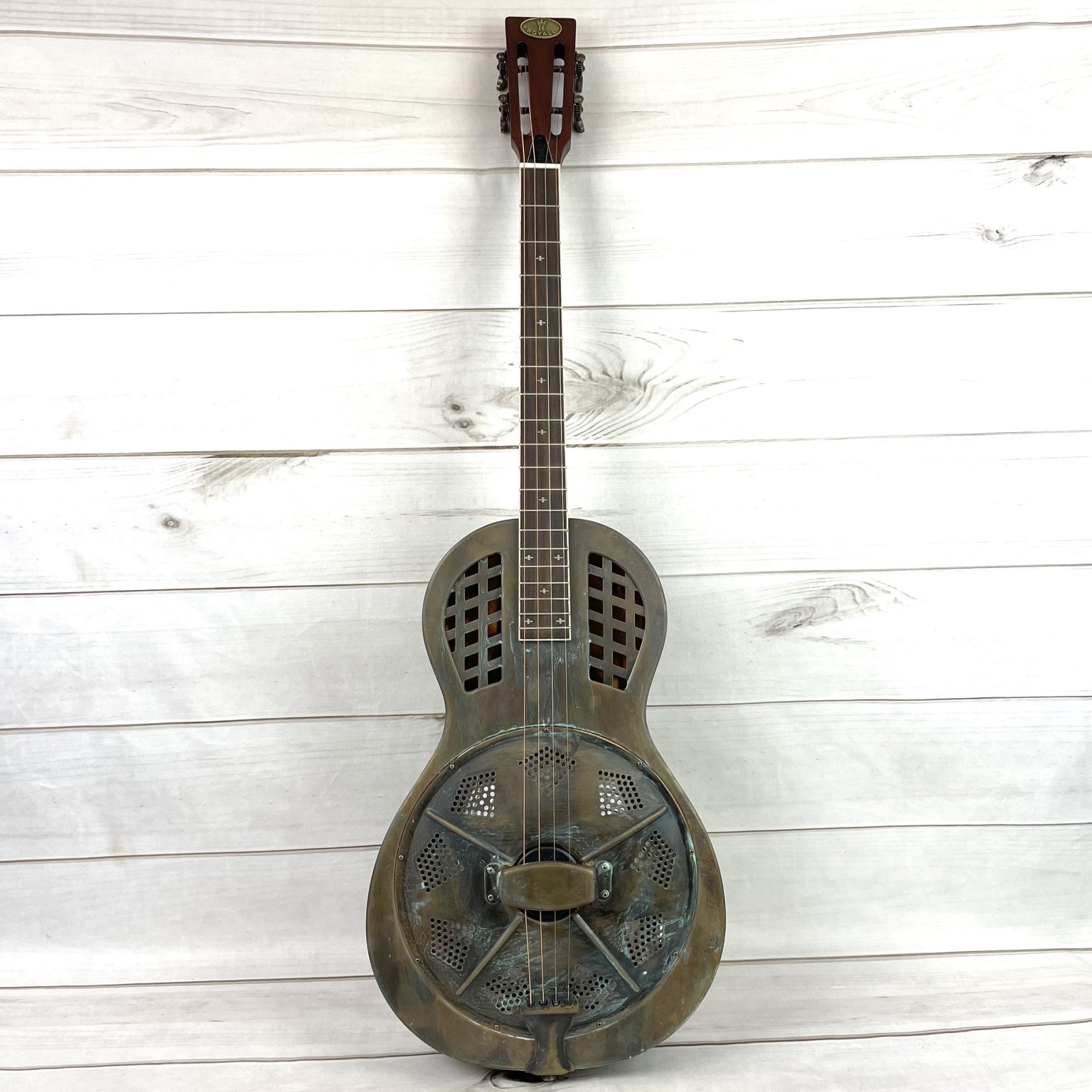 Royall Long Scale Parlor Tenor Brass Body Resonator Distressed Relic ...