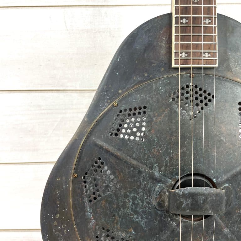 Royall Teardrop Tenor Singlecone Brass Body Resonator Distressed Relic ...