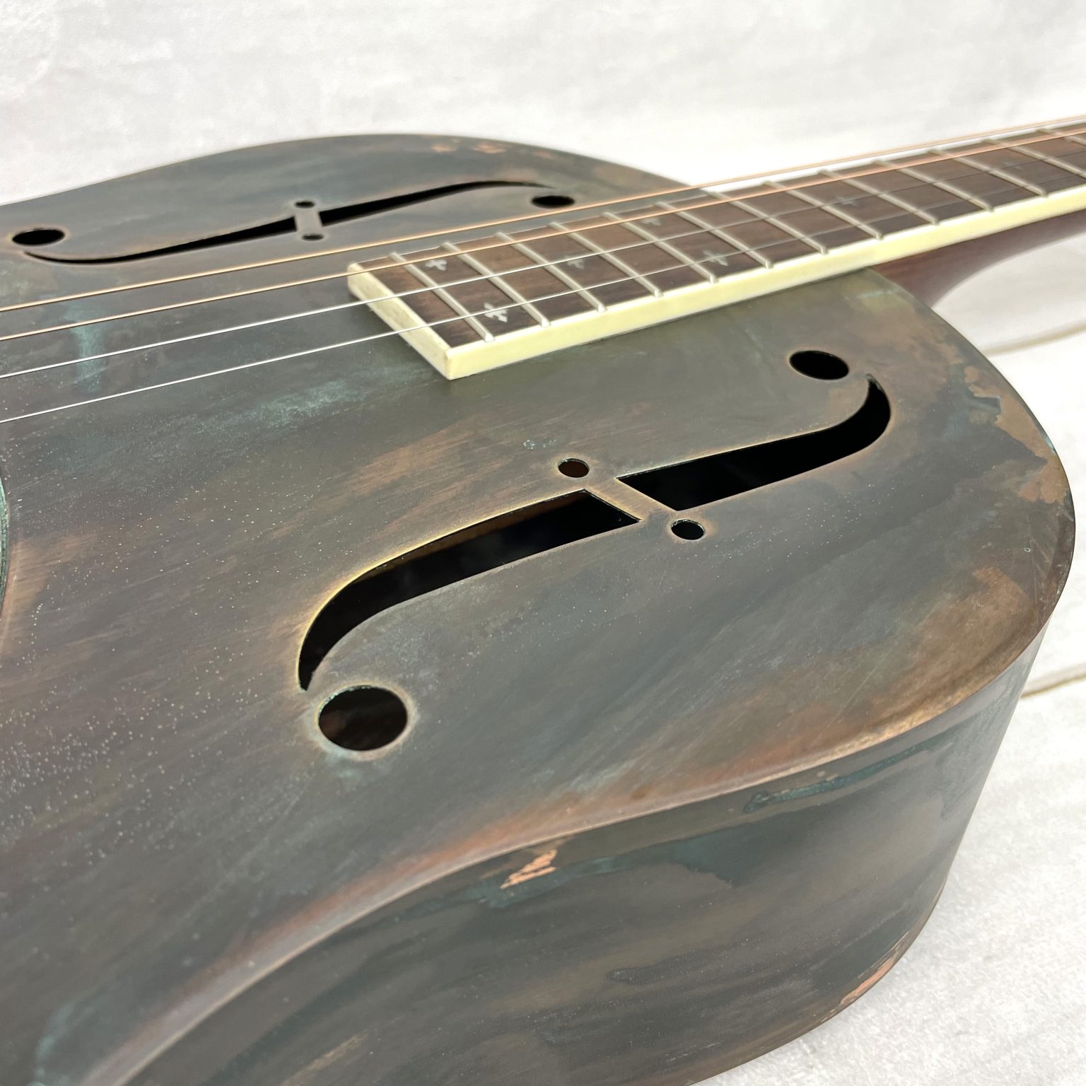 Royall Long Scale Tenor Resonator Distressed Relic Copper Palm Finish ...