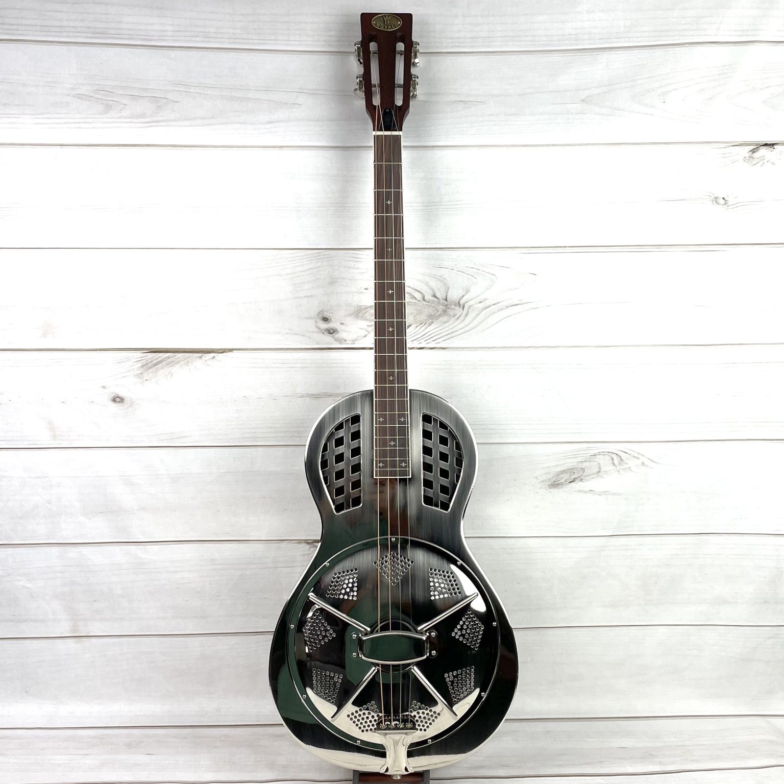 Royall Long Scale Brass Body Parlor Tenor Single Cone Resonator Brushed ...