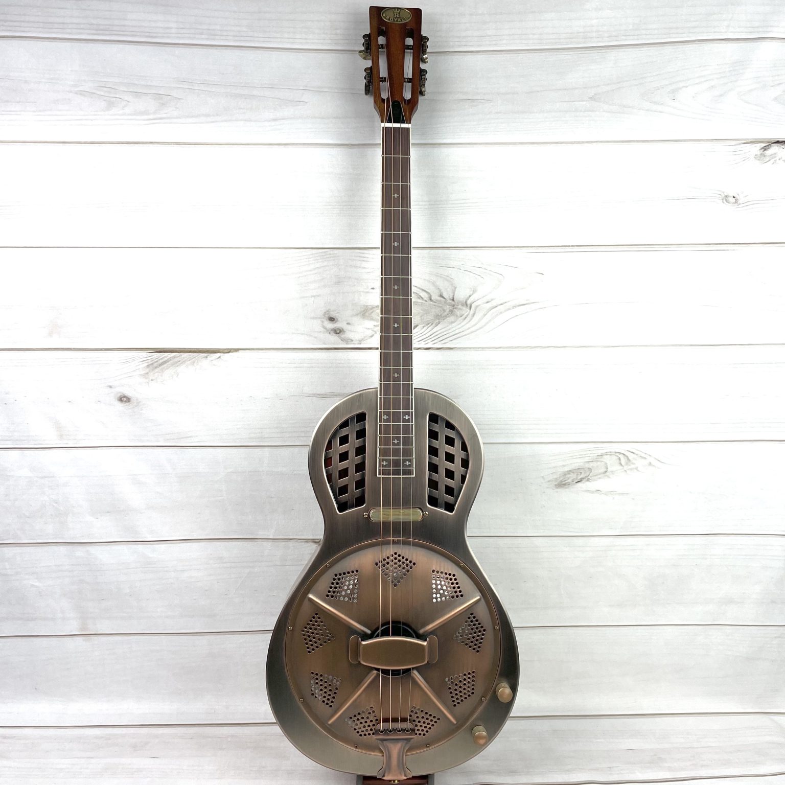 Royall Burnished Copper Long Scale Parlor Tenor Single Cone Resonator ...