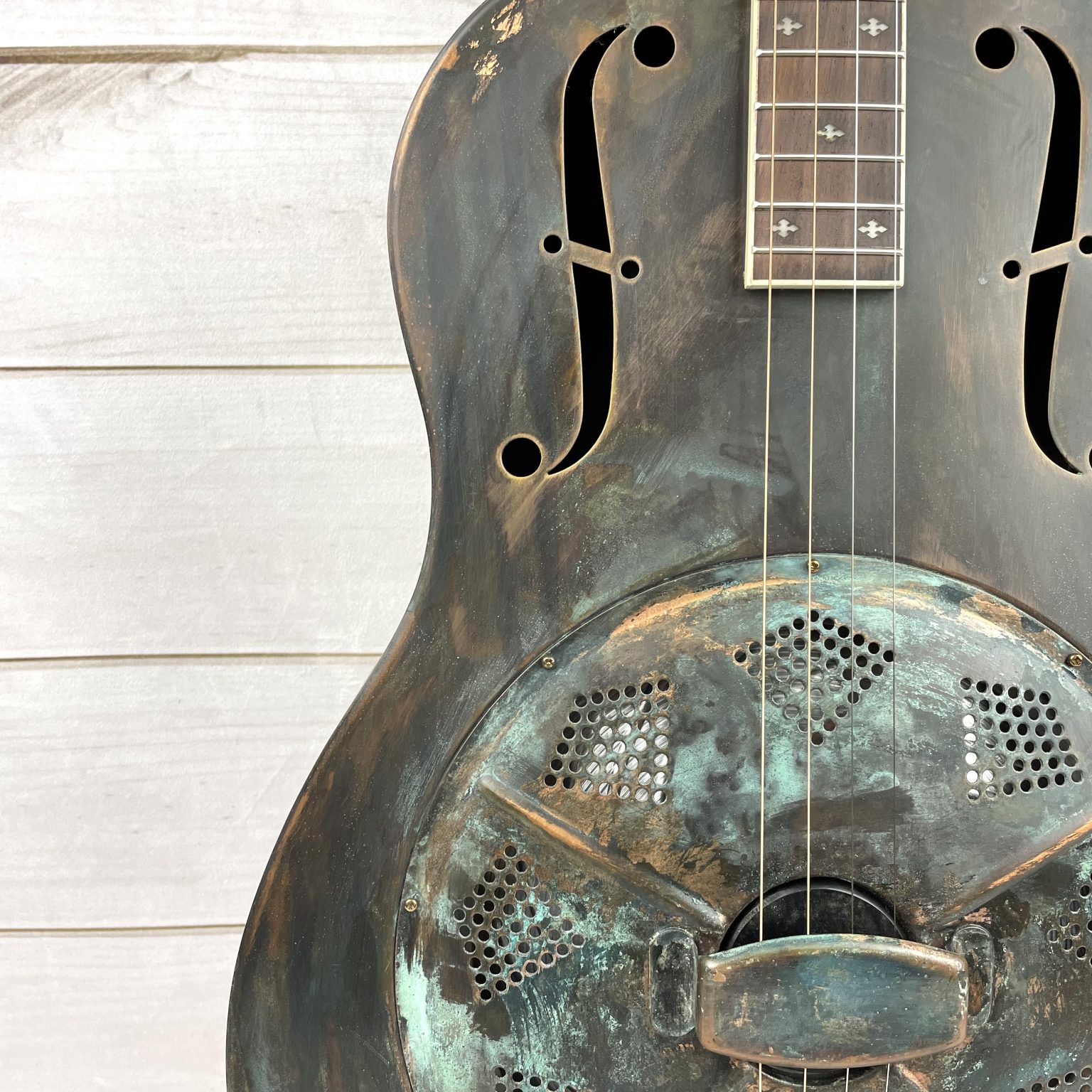 Royall Long Scale Tenor Resonator Distressed Relic Copper Palm Finish ...