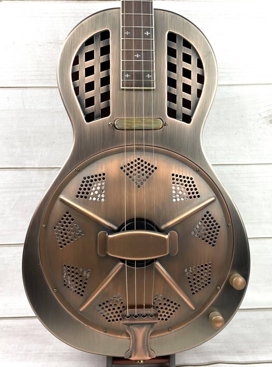 Royall Burnished Copper Long Scale Parlor Tenor Single Cone Resonator ...