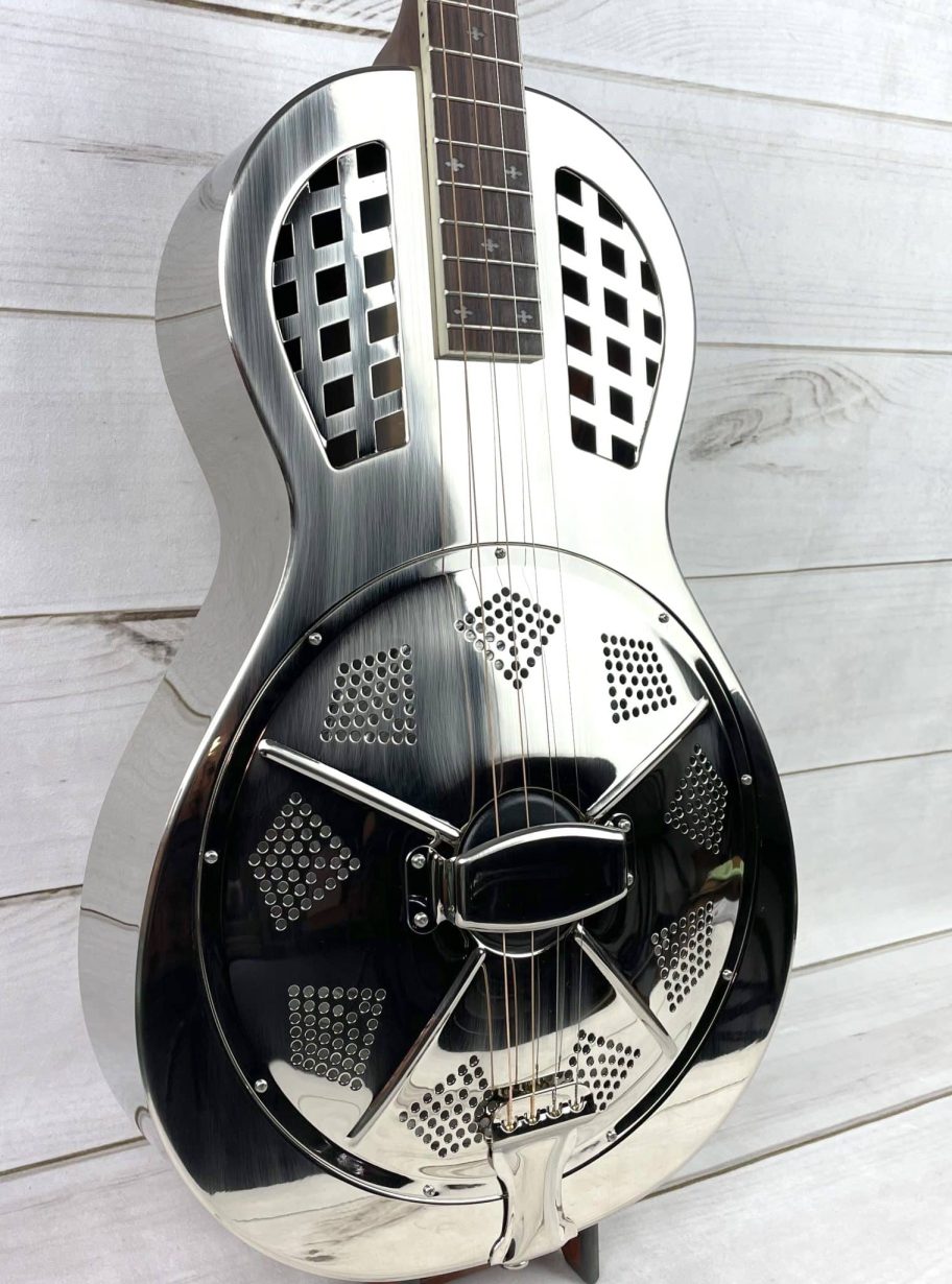 Royall Long Scale Brass Body Parlor Tenor Single Cone Resonator Brushed ...