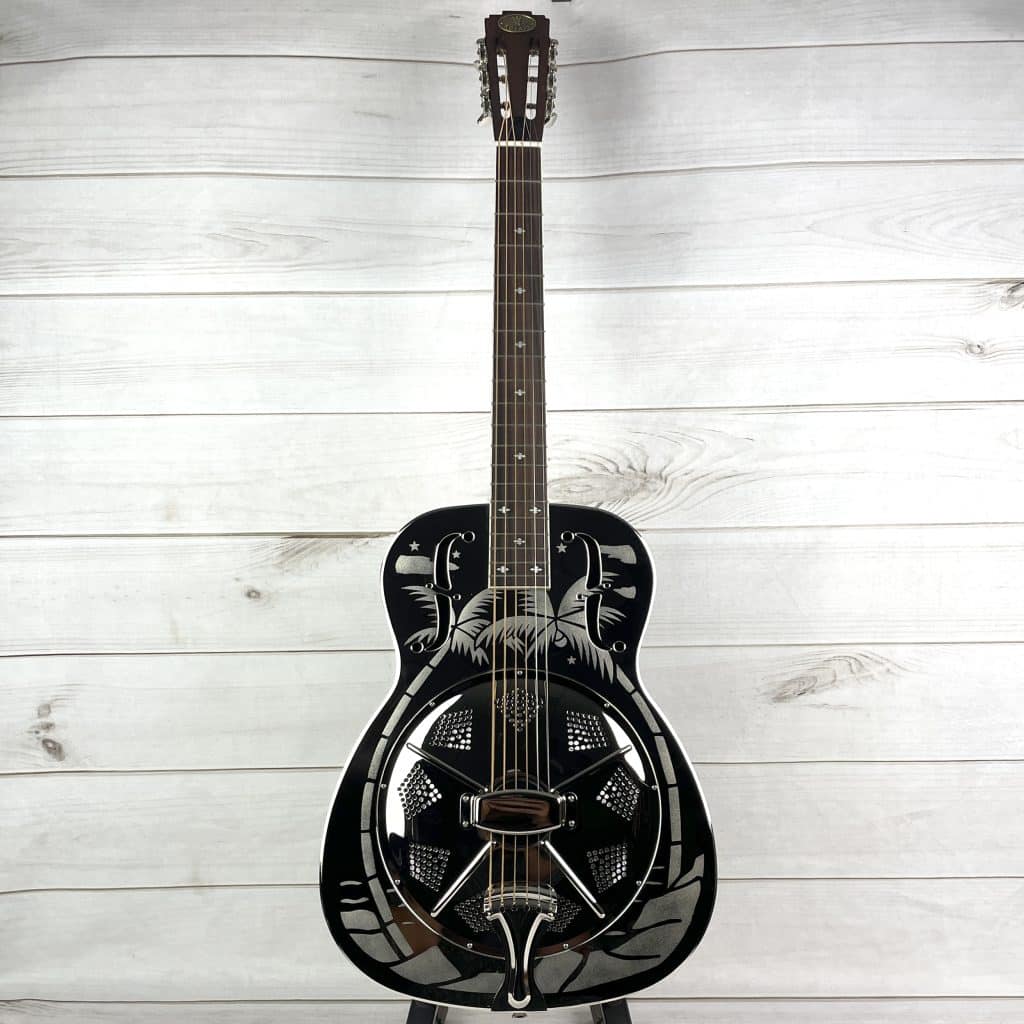 Royall Palmulator Bright Nickel Single Cone Resonator Guitar With ...