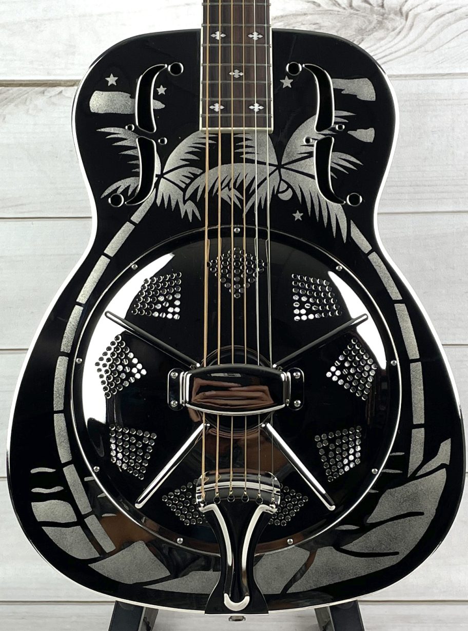 Royall Palmulator Bright Nickel Single Cone Resonator Guitar With ...