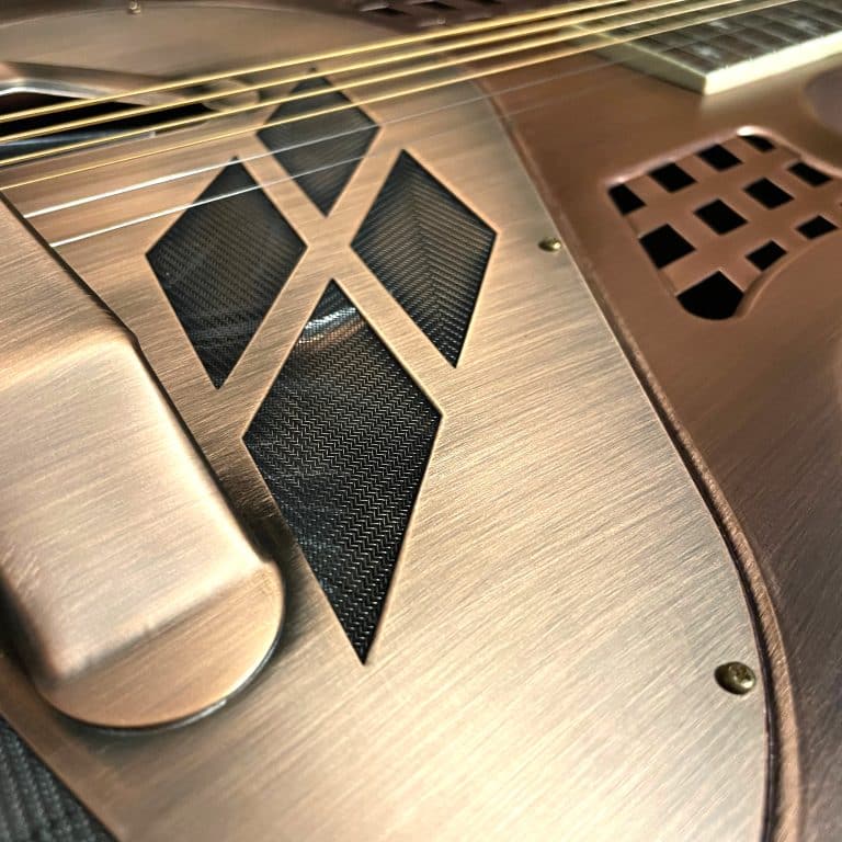 Royall Trifecta Burnished Copper 14 Fret Cutaway Brass Tricone ...