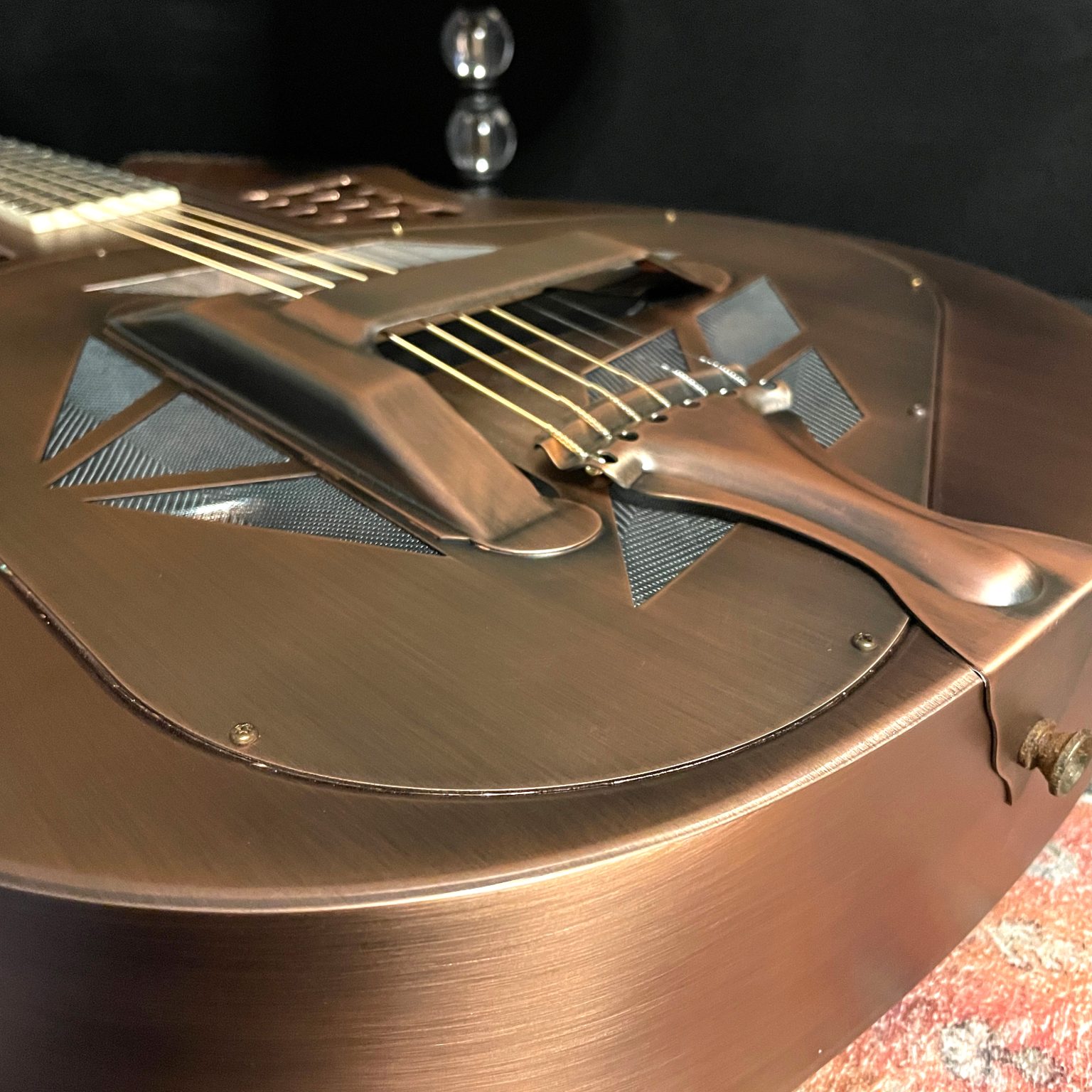 Royall Trifecta Burnished Copper 14 Fret Cutaway Brass Tricone ...