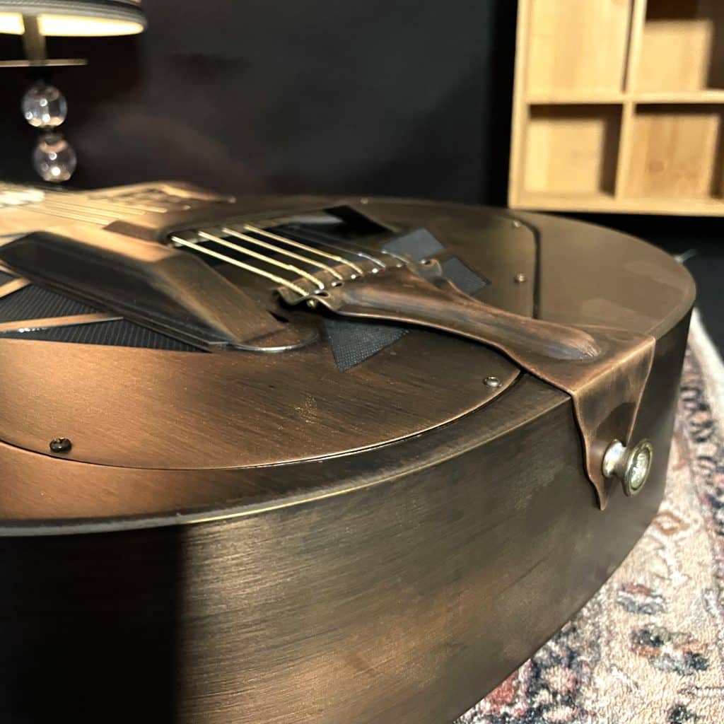 Royall Trifecta Relic Fire Burnished Copper 14 Fret Cutaway Brass ...