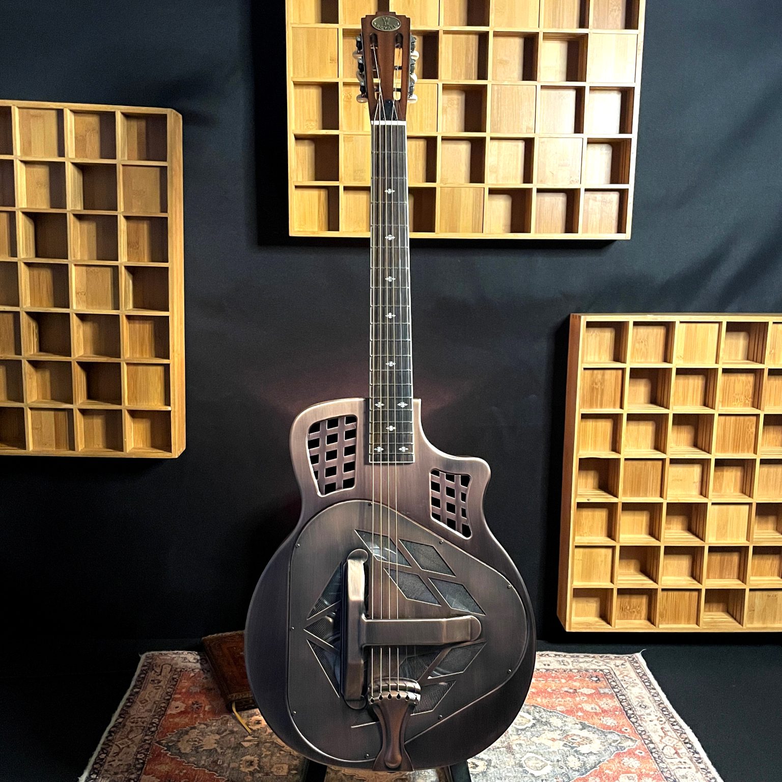 Royall Trifecta Burnished Copper 14 Fret Cutaway Brass Tricone ...