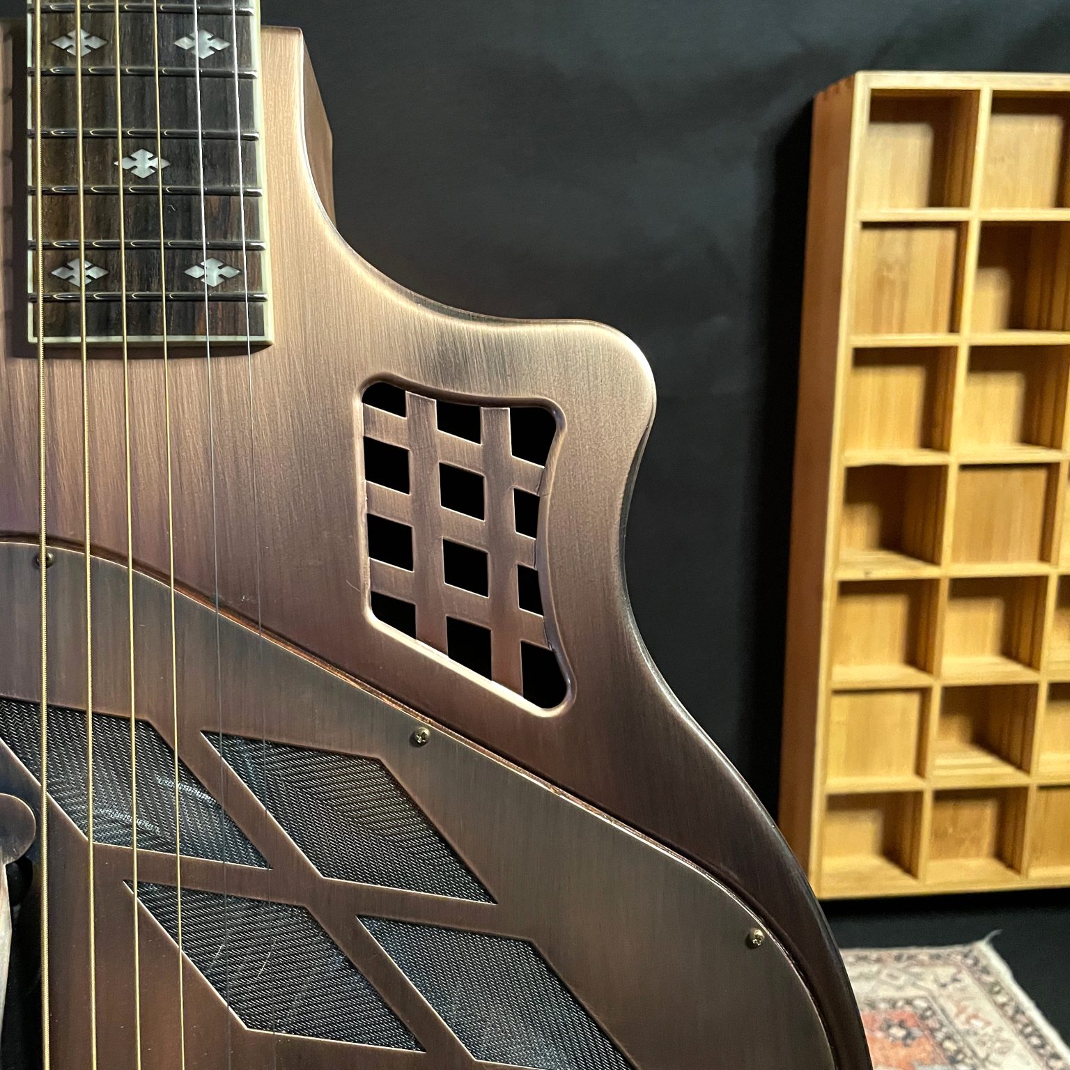 Royall Trifecta Burnished Copper 14 Fret Cutaway Brass Tricone ...