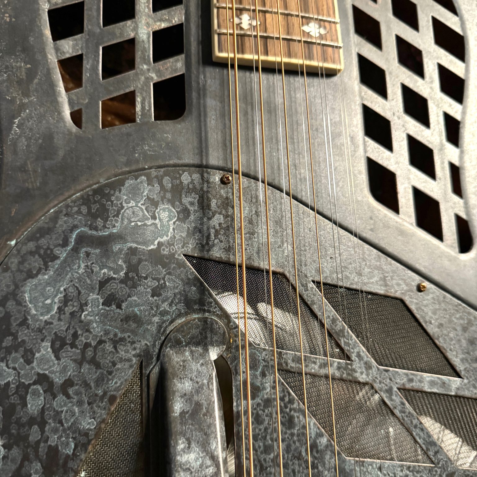 Royall Trifecta Relic Blue Wash Copper 12 String Tricone Resonator ...