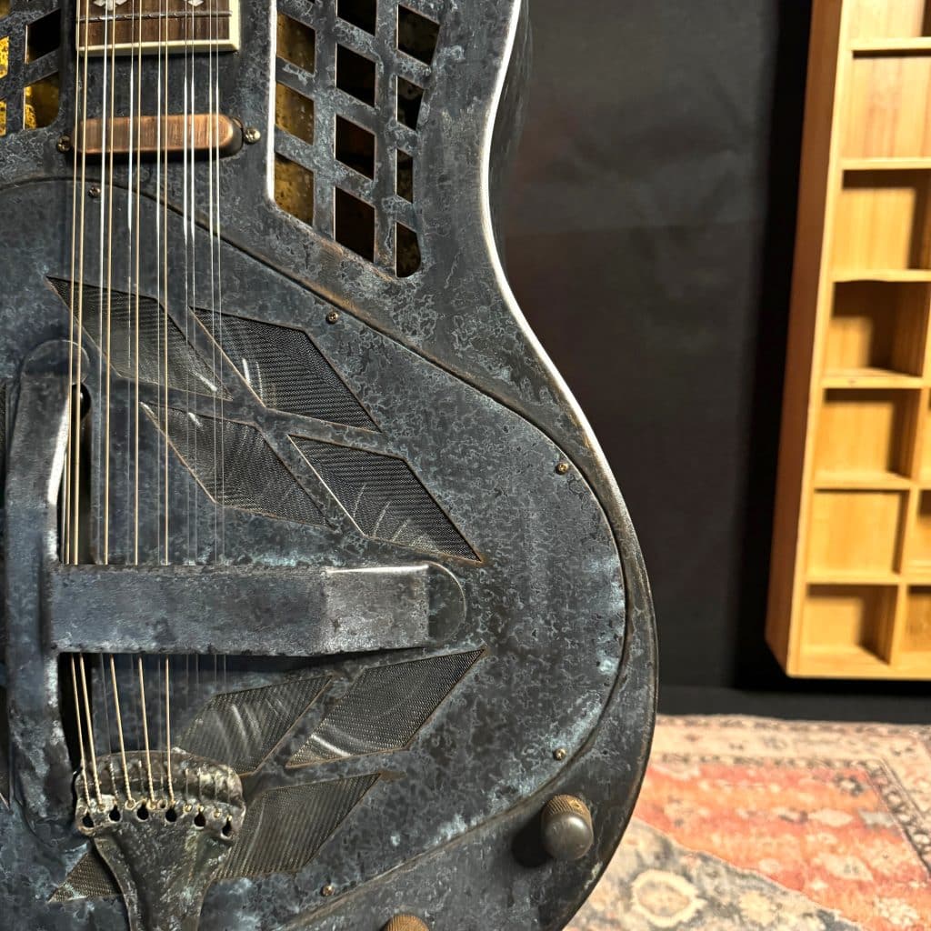 Royall Trifecta Relic Blue Wash Copper 12 String Tricone Resonator With ...