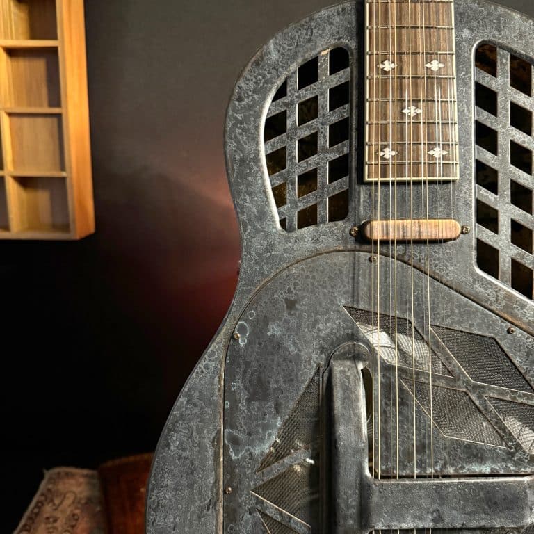 Royall Trifecta Relic Blue Wash Copper 12 String Tricone Resonator With ...