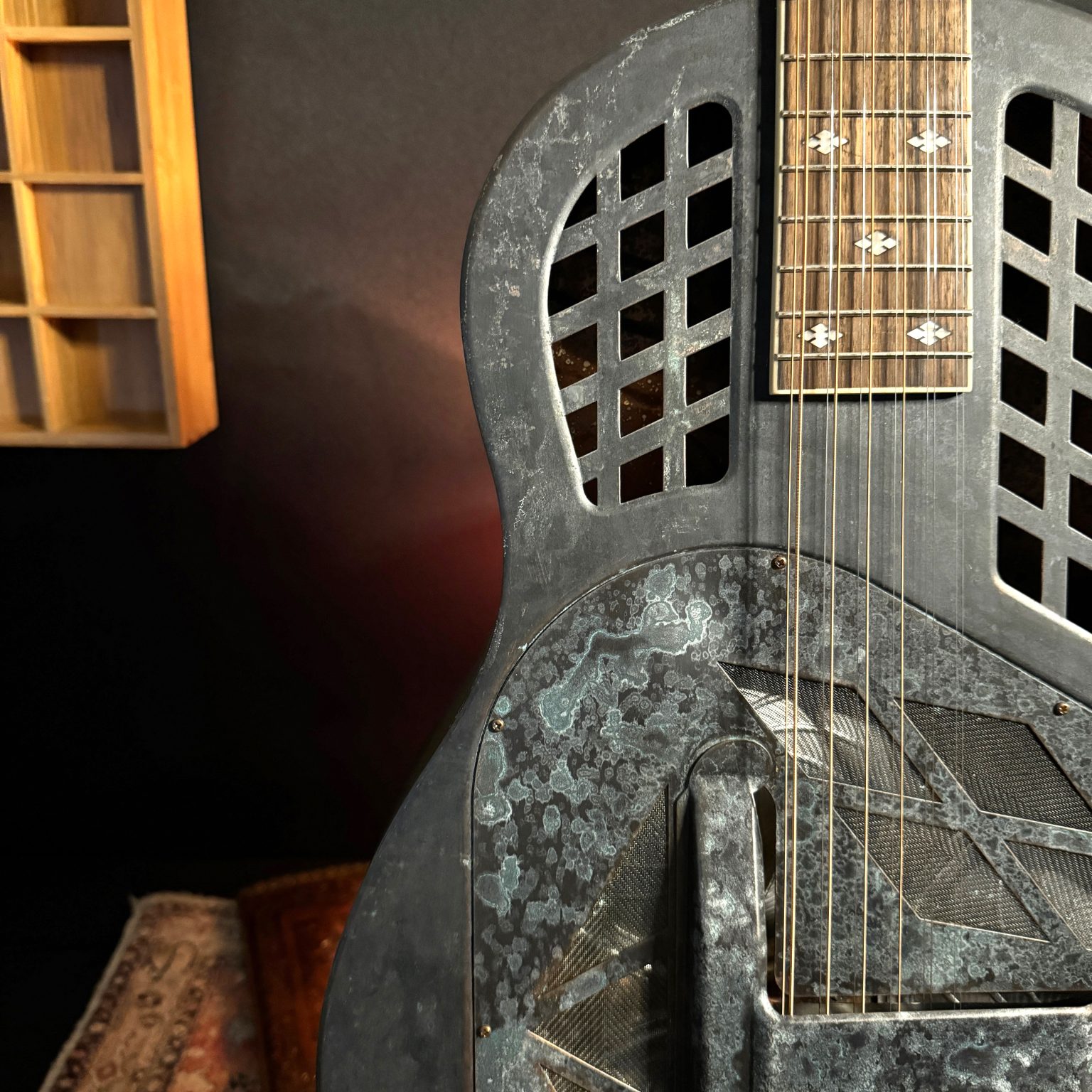Royall Trifecta Relic Blue Wash Copper 12 String Tricone Resonator ...