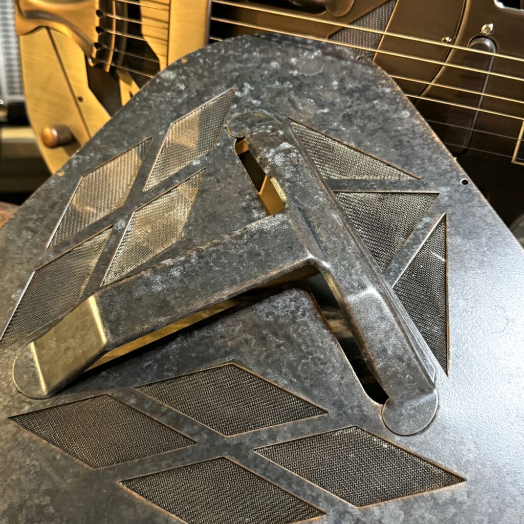 Royall Resonators Custom Covers Relic Distressed Brass Tricone ...