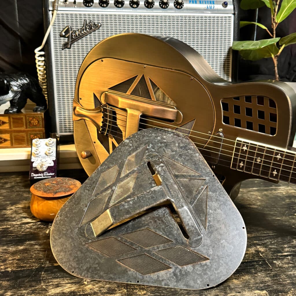 Royall Resonators Custom Covers Relic Distressed Brass Tricone ...